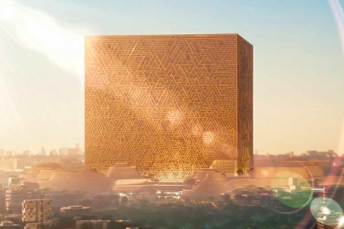 Desert construction: cube set to become world's largest structure by ...